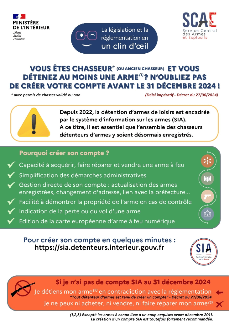 Créez votre compte SIA ! - FDC87